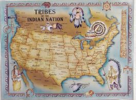 Native American Hand-Drawn Tribal Map | Kachina House