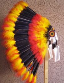 Native American Made Fireball Warbonnet at Kachina House