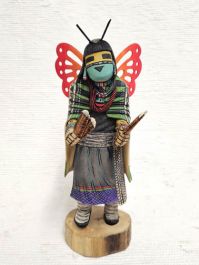 Native American Hopi Carved Butterfly Maid Katsina Doll at Kachina House