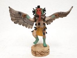 Native American Hopi Carved Turkey Katsina Doll at Kachina House