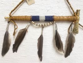 Native American Made Small Brass Hatchet with Pipe at Kachina House