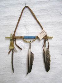 Native American Made Tiny Brass Hatchet with Pipe