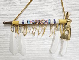 Native American Made Brass Hatchet w/ Pipe | Kachina House