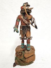Native American Hopi Carved Mockingbird Katsina Doll at Kachina House