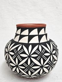 Native American Acoma Handpainted Traditional Pot at Kachina House