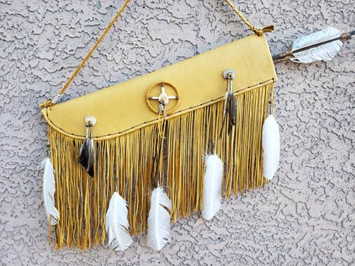 Native American Made Flat Quiver with Arrows